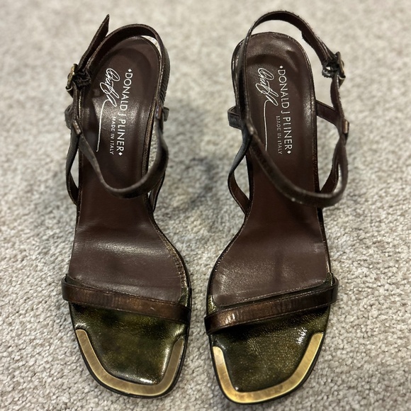 Donald J. Pliner | Shoes | Donald Pliner Brown Sandals | Poshmark